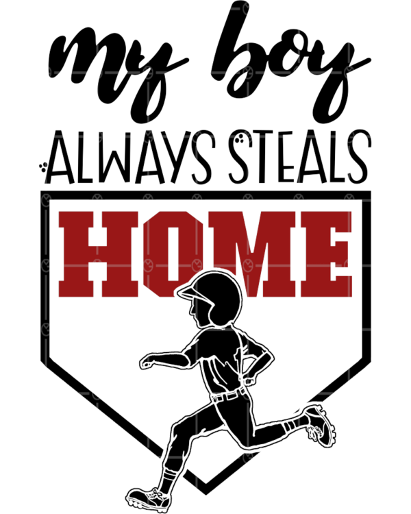 Baseball Design | My Boy Steals Home - Grumpy Old Man Studios